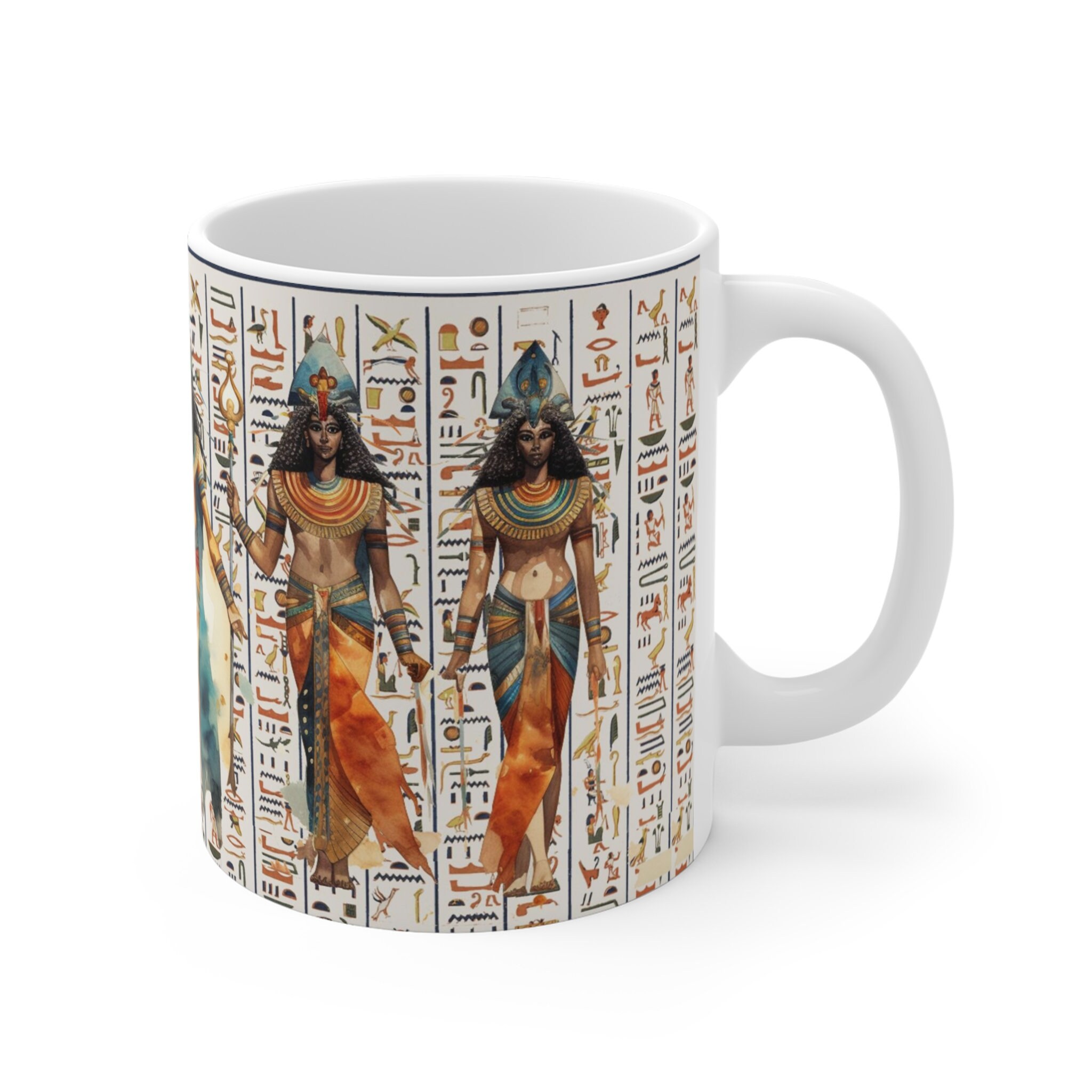 Ancient Egyptian Art Mug Egyptian Goddesses Mug Watercolor Style - Etsy