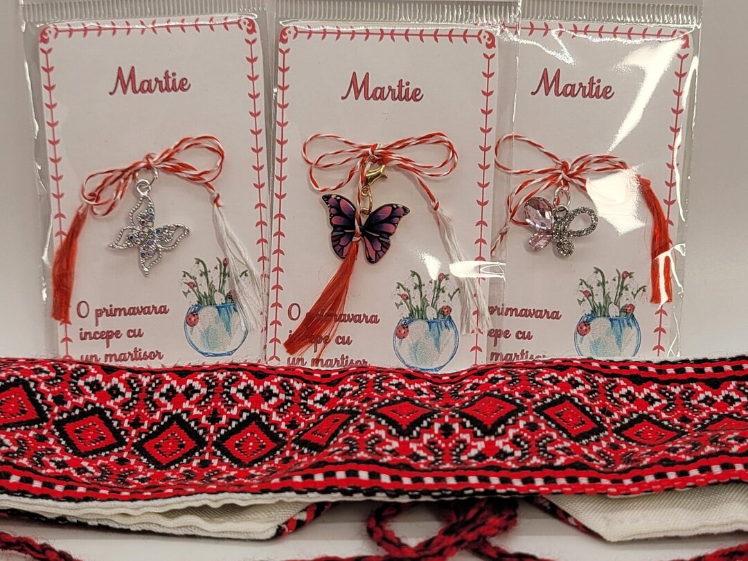 Martisor, Romanian Martisor, Butterfly Charm Martisor - Etsy