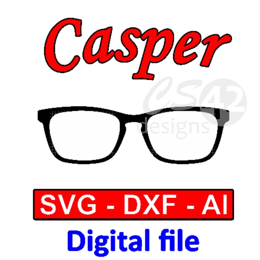 Casper Topper SVG Dxf AI File - Digital Download for Magnetic Eyewear ...