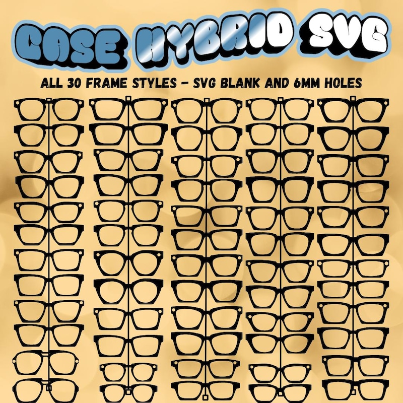Hybrid Pair Eyewear Svg - Etsy