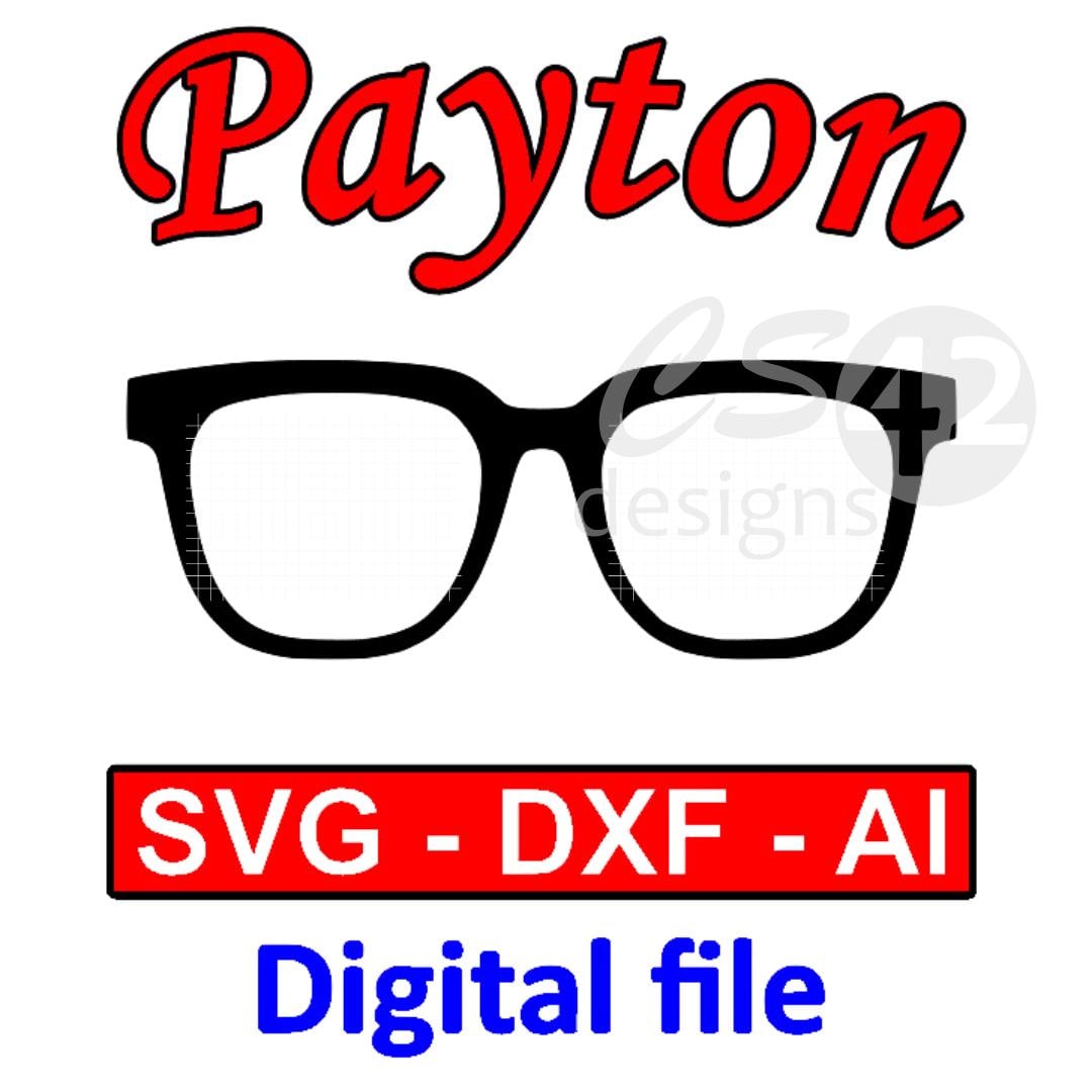 PAYTON Topper SVG Dxf AI File - Digital Download for Magnetic Eyewear ...