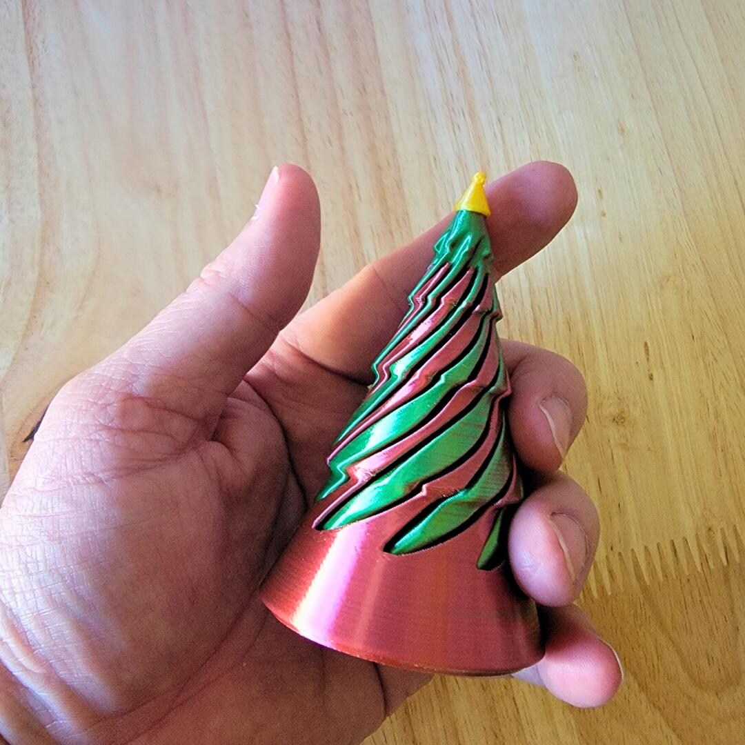 Cone Vortex Christmas Tree 3D Print in PLA Optical Illusion Sculpture ...