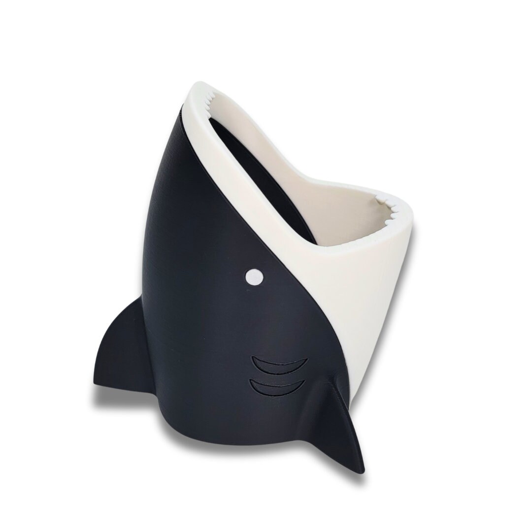 Unique Shark Orca Pen and Pencil Holder - 3D Printed With PLA - 5" X 4. ...
