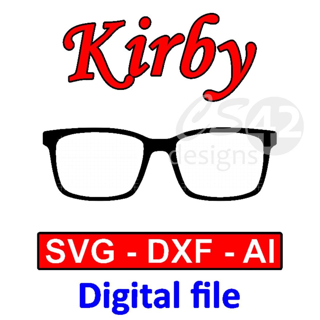 Kirby Topper SVG Dxf AI File - Digital Download for Magnetic Eyewear ...