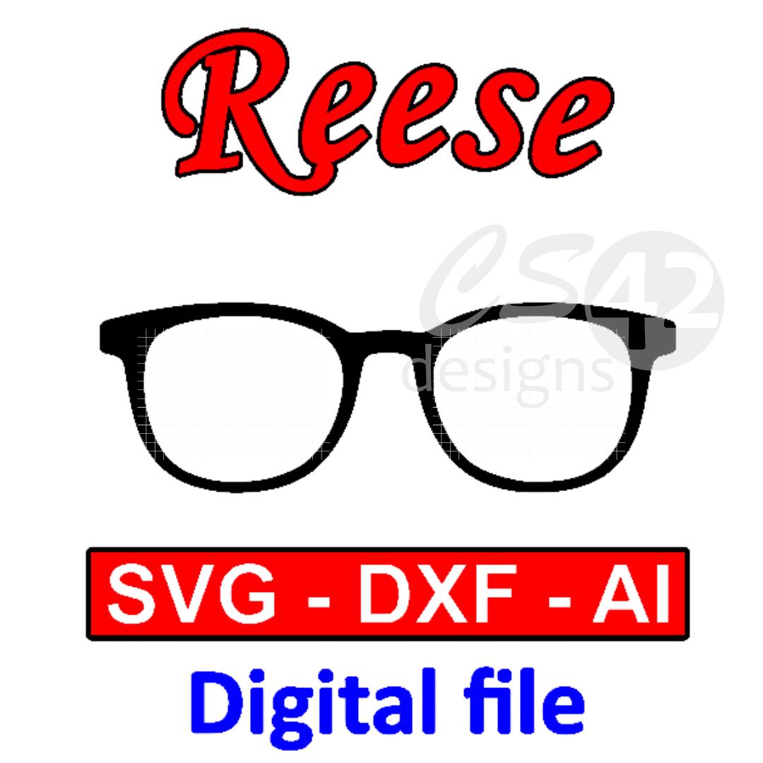 Reese Topper SVG Dxf AI File - Digital Download for Magnetic Eyewear ...