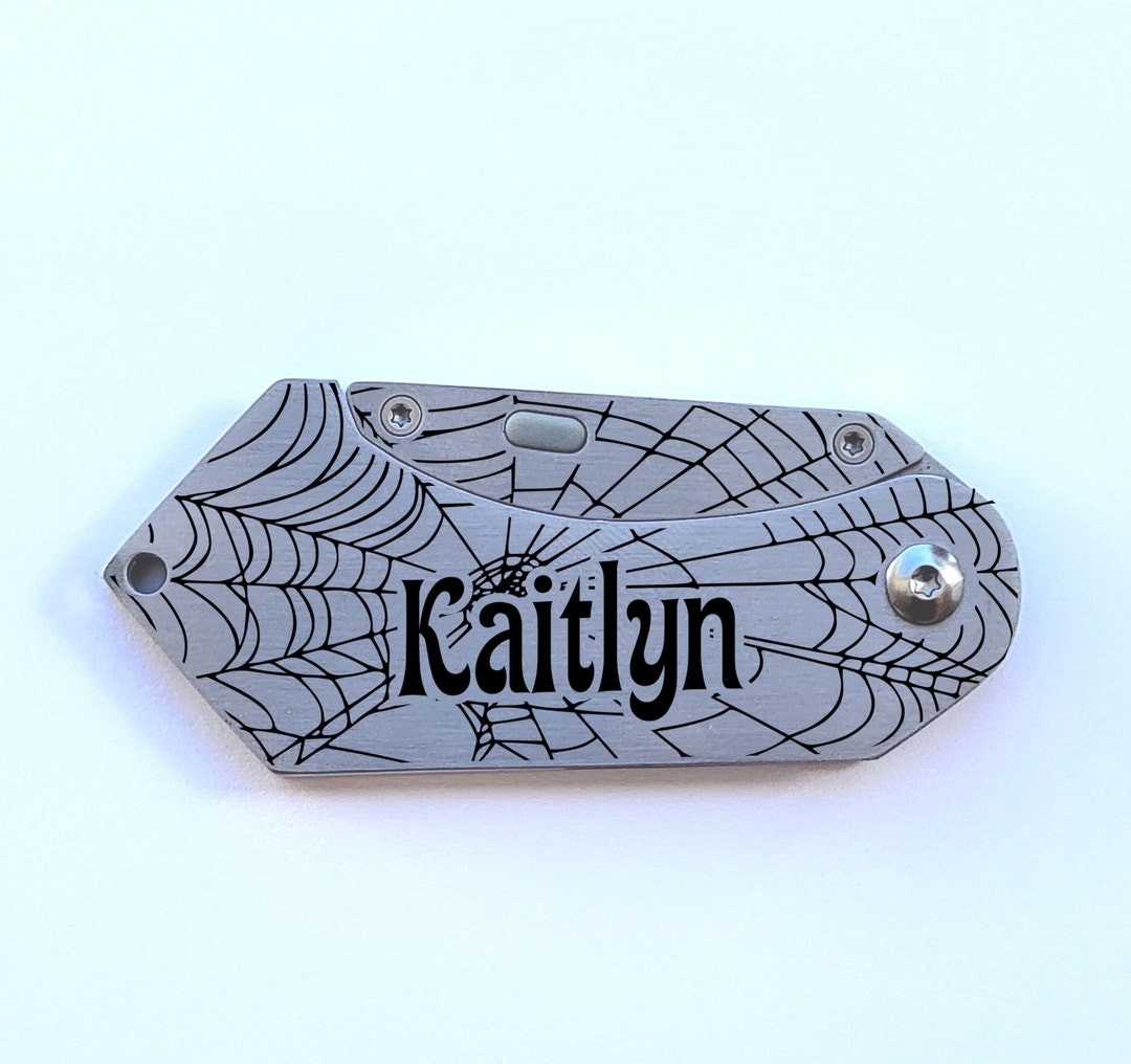 Spider Web Personalized Knife - Customize With Your Name! Perfect Gift ...