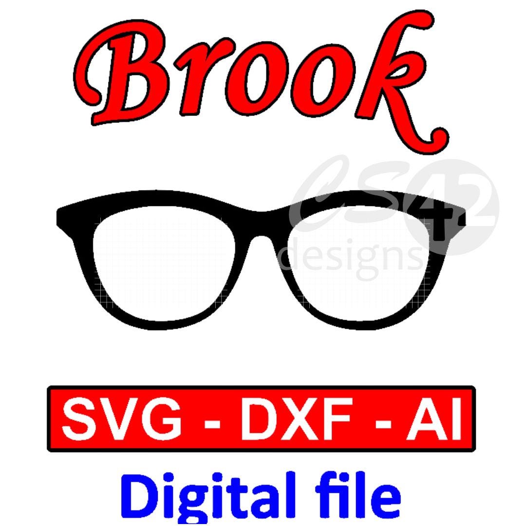 Brook Topper SVG Dxf AI File - Digital Download for Magnetic Eyewear ...