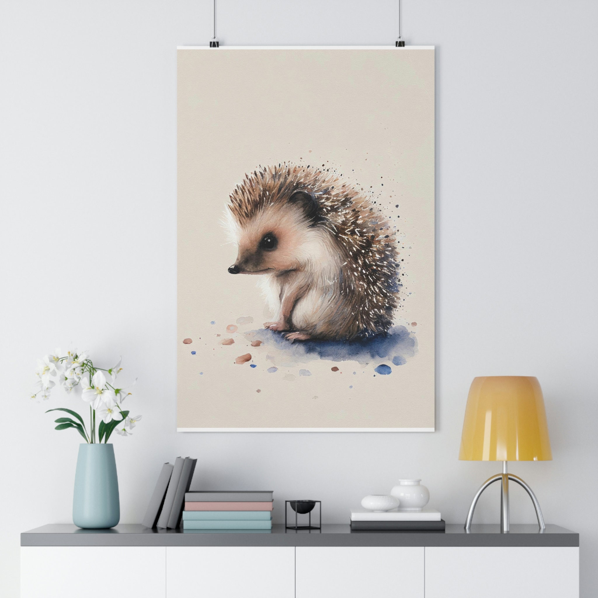 Baby Hedgehog Portrait Museum-quality Giclée Art Print - Etsy
