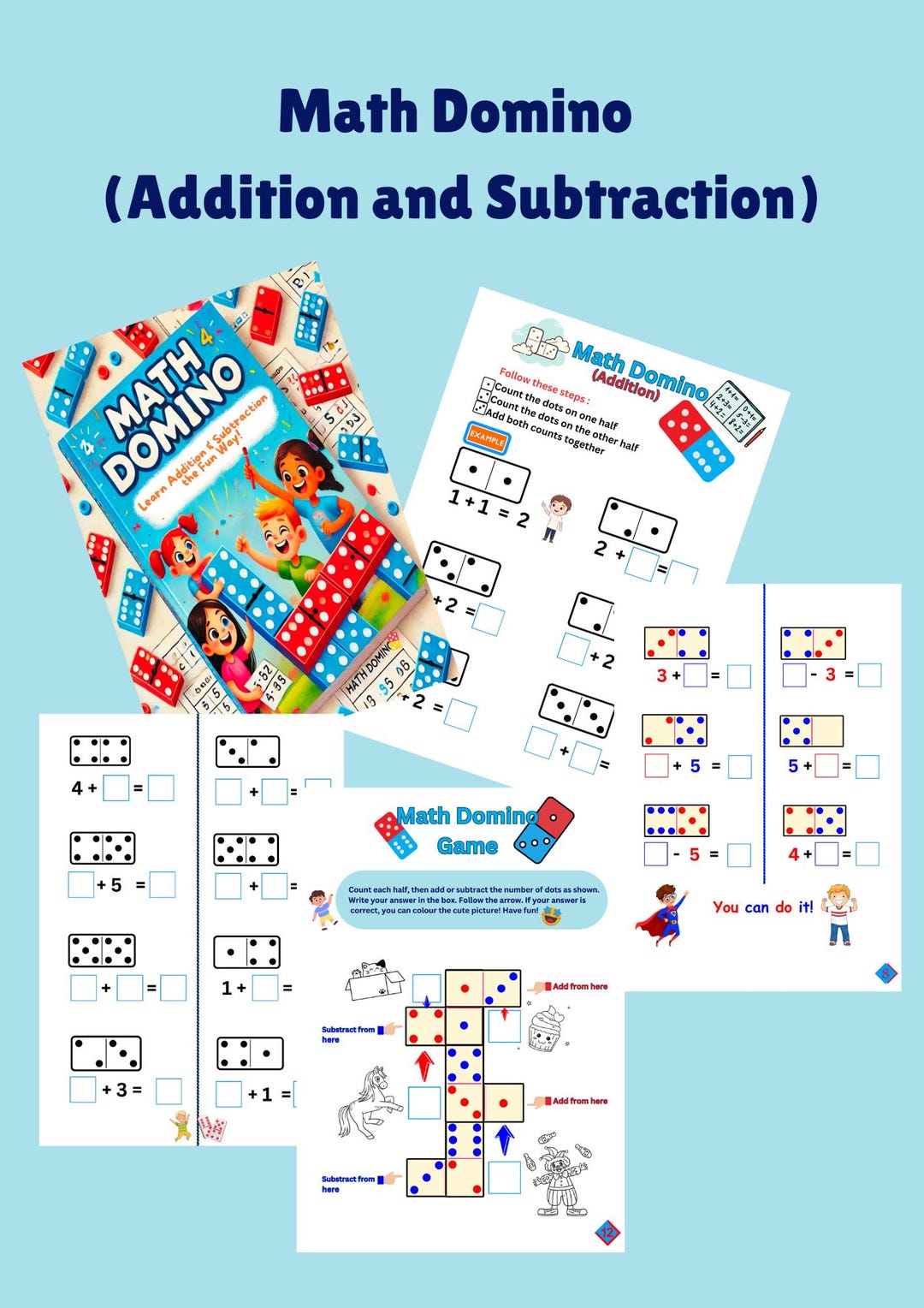 Fun Math Worksheets for Kids | Printable Numbers, Counting & Arithmetic ...