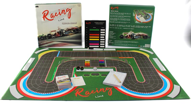 Racing Line Board Game - Etsy