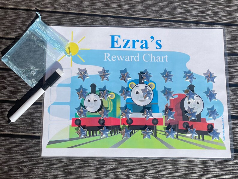 Thomas the Tank Engine & Friends Training Chart With Velcro - Etsy