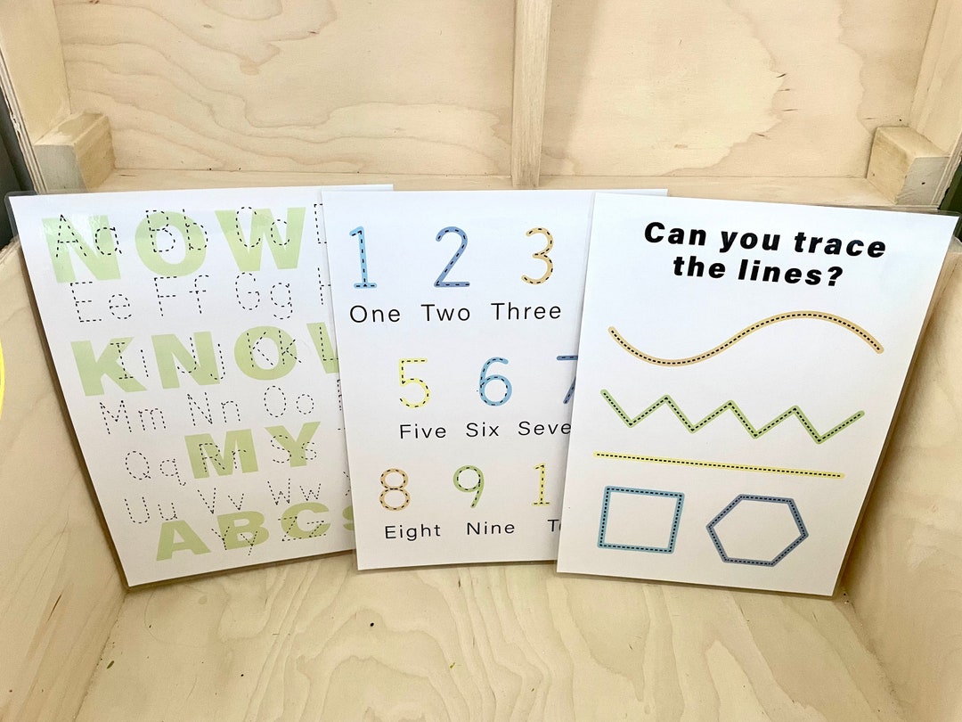 Trace Alphabet, Numbers, Shapes and Lines Reusable Worksheets Learn to ... Trace Alphabet, Numbers, Shapes and Lines Reusable Worksheets Learn to ...