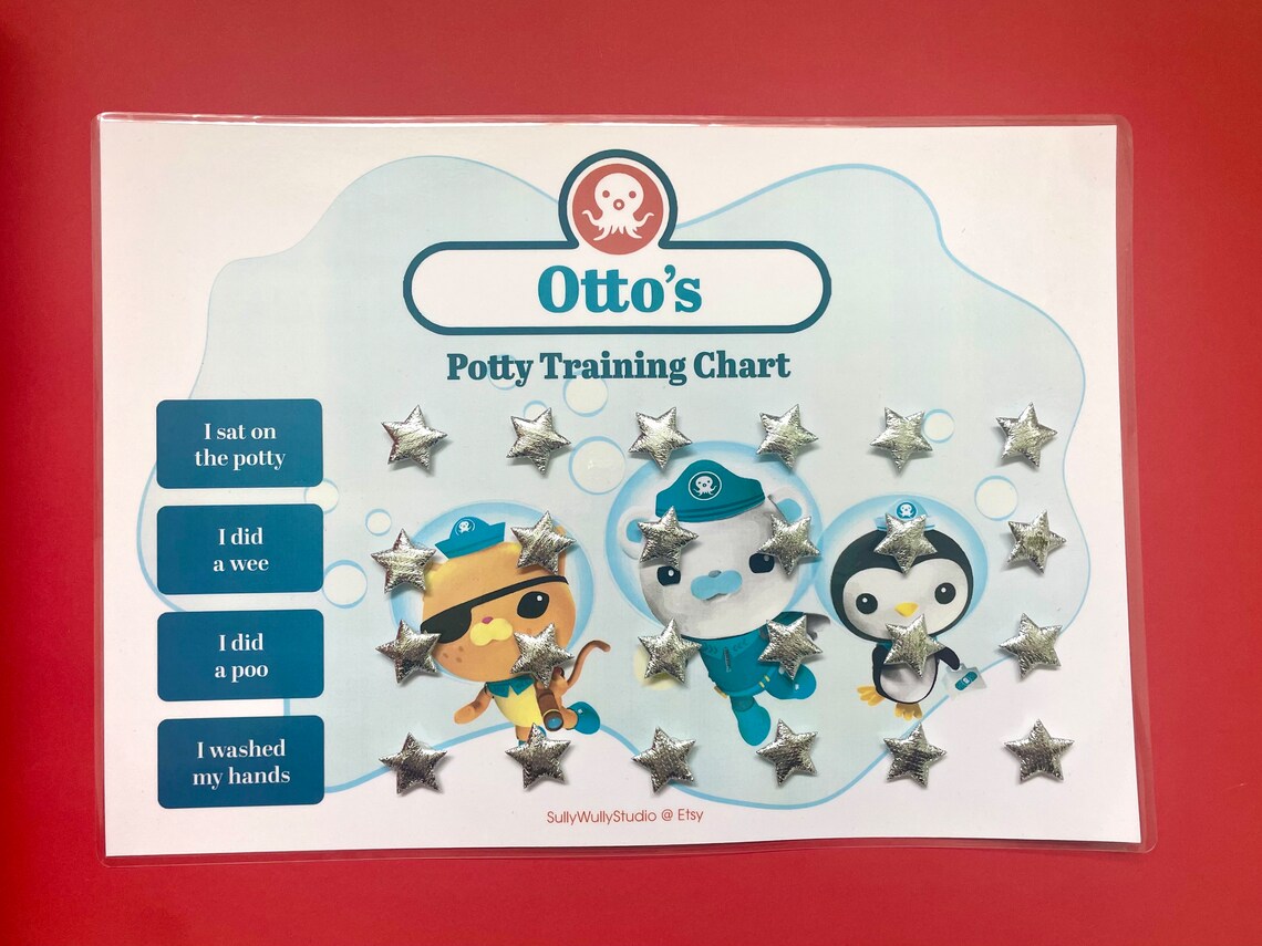 Octonauts Potty Training Chart With Velcro Star Rewards Reusable - Etsy ...