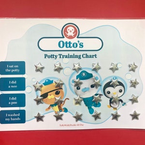 Octonauts Potty Training Chart With Velcro Star Rewards Reusable - Etsy ...