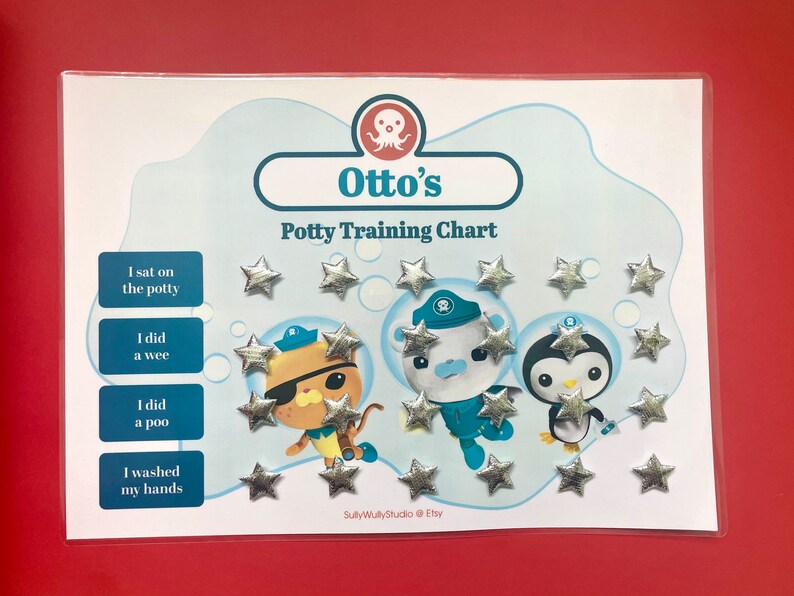 Octonauts Potty Training Chart With Velcro Star Rewards Reusable - Etsy ...