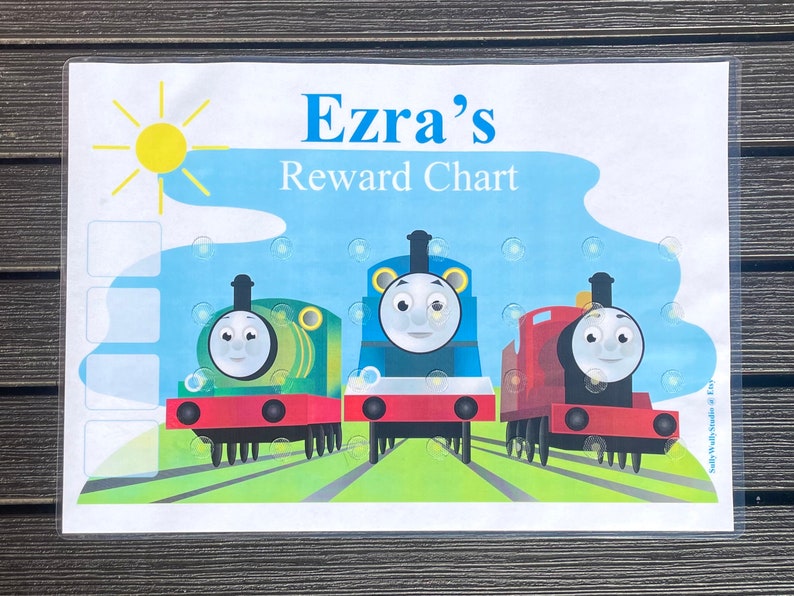 Thomas the Tank Engine & Friends Training Chart With Velcro - Etsy