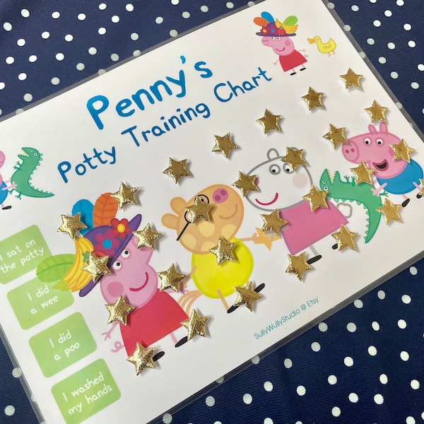 Potty Training Chart Peppa Pig - Etsy