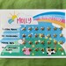 Reward Chart With Velcro Star Rewards Wipeable Pen Rainbow Animal Hill ...