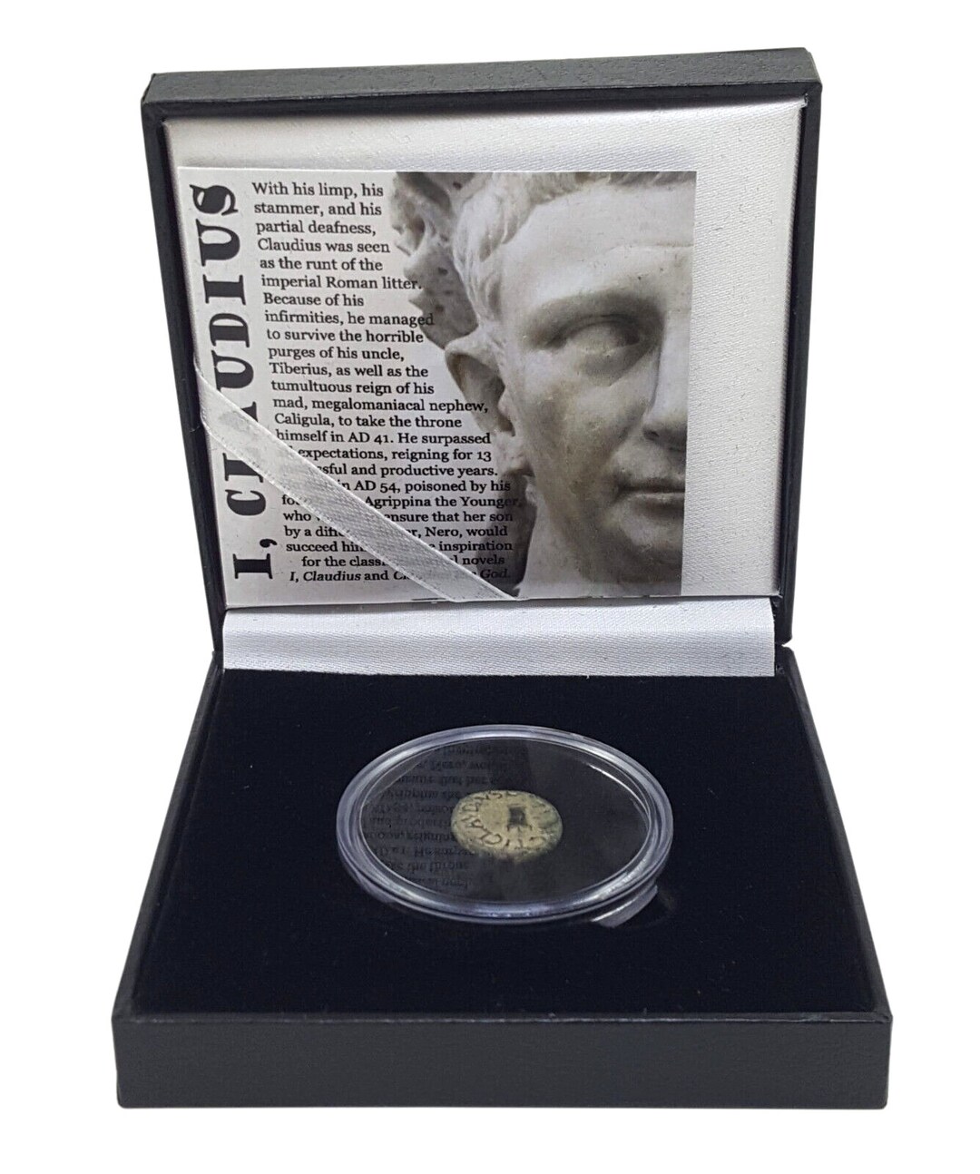 Claudius I Ancient Roman Bronze Coin 41 AD COA and History and Capsule ...