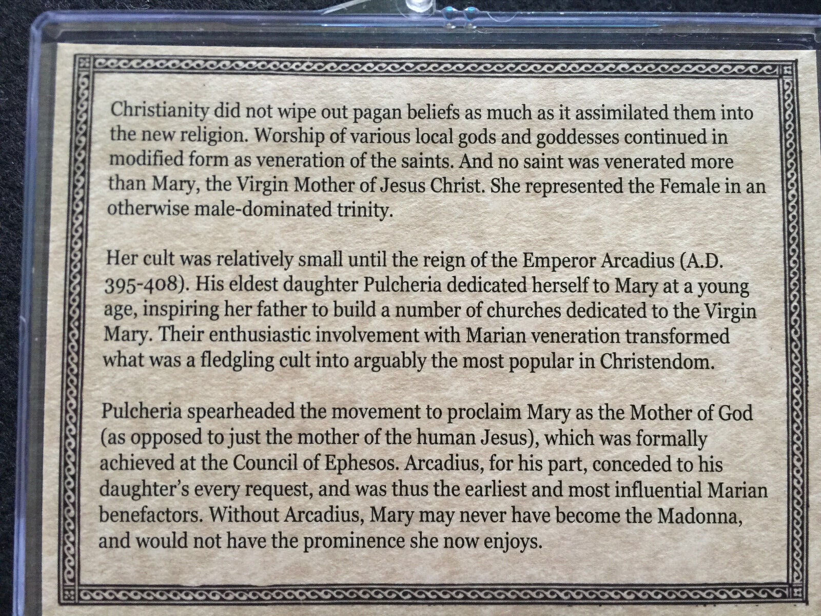 Virgin Mary Coin - Bronze Coin From the Reign of Emperor Arcadius AD ...