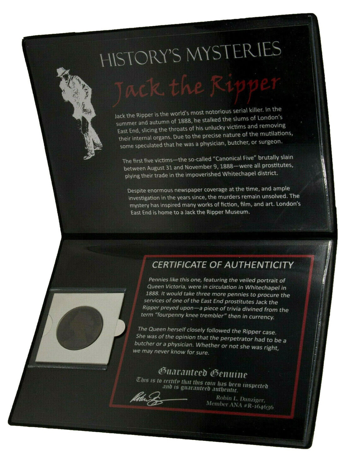 History's Mysteries:jack the Ripper Coin of London Whitechapel COA ...