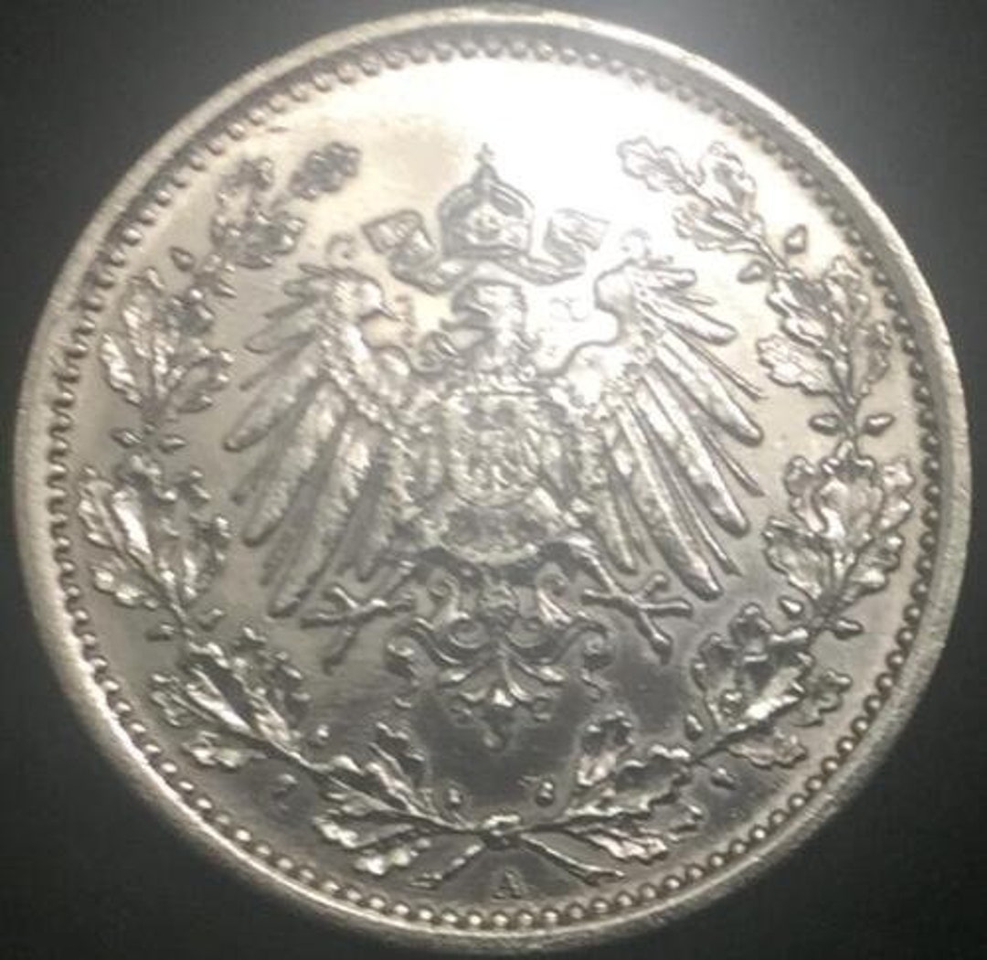 German Half Mark SILVER Coin Year 1905 to 1916 - Etsy