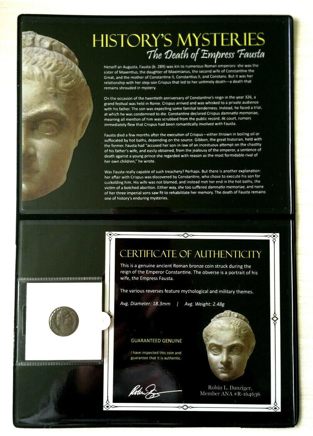 History's Mysteries: the Death of Empress Fausta Ancient Roman Bronze ...