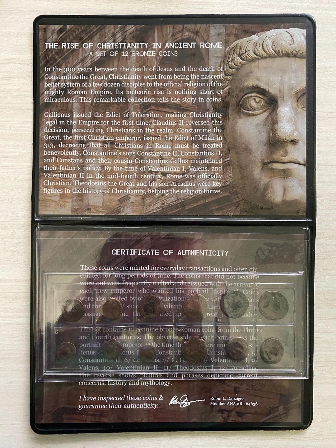 Rise of Christianity in Ancient Rome: 12 Bronze Coins COA and History ...