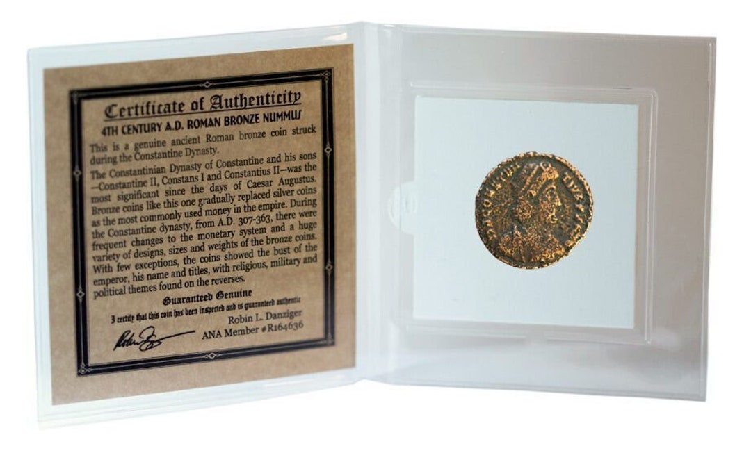 Constantine Dynasty: Roman Bronze Coin 307-363 AD - Certified Authentic ...