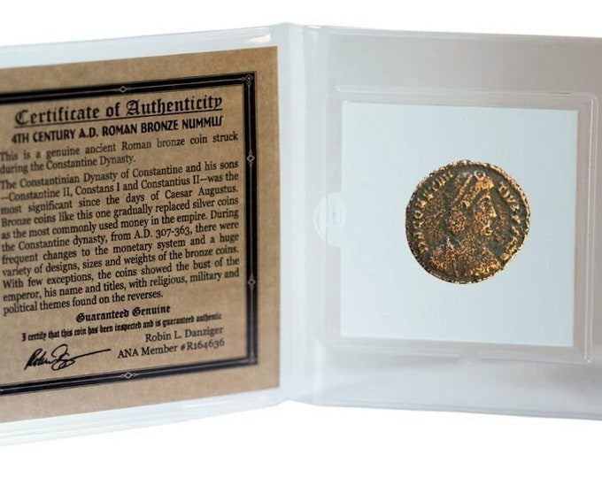 Constantine Dynasty: Roman Bronze Coin 307-363 AD - Certified Authentic ...