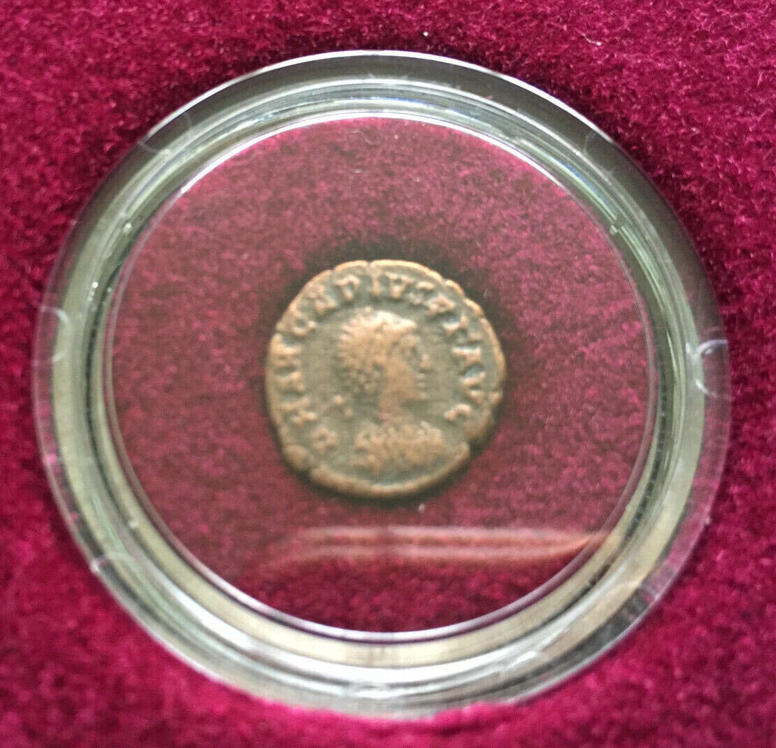 Virgin Mary Coin - Bronze Coin From the Reign of Emperor Arcadius AD ...