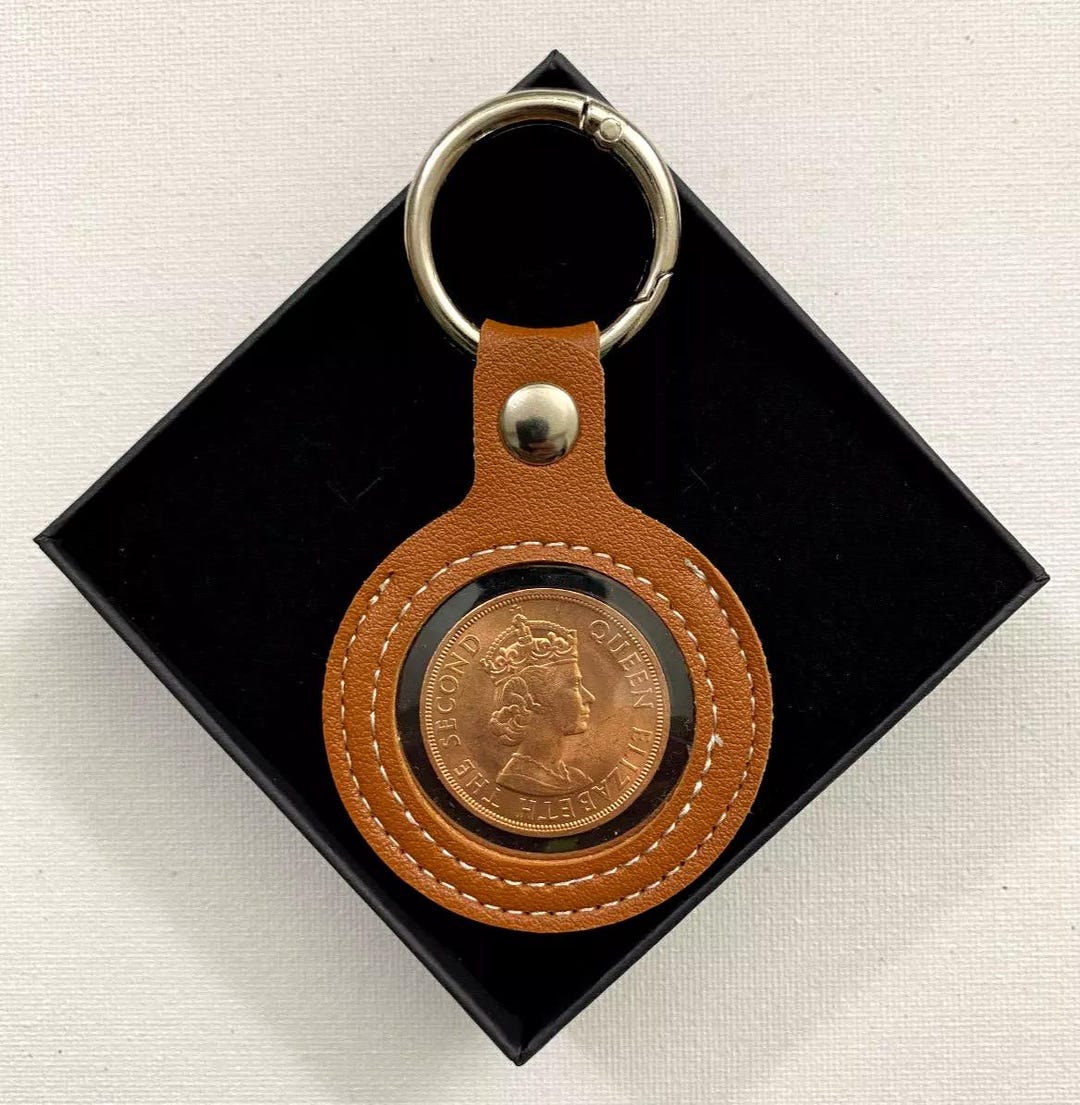 British Caribbean 2 Cents 1965 Coin Keychain – Great Gift for ...