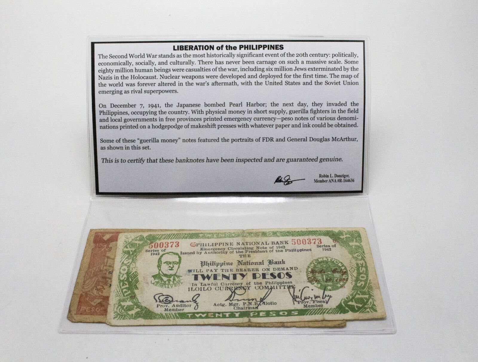 Liberation of the Philippines: Two Guerilla Notes COA and History and ...