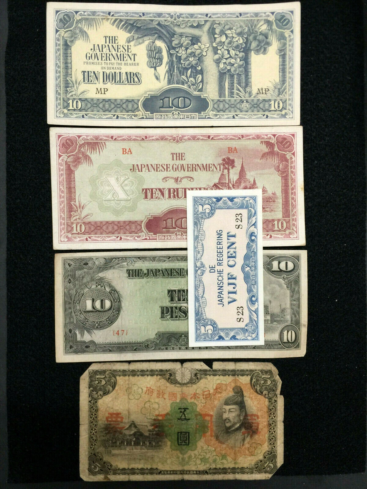 World War II Japanese Invasion Money in Album COA and History - Etsy