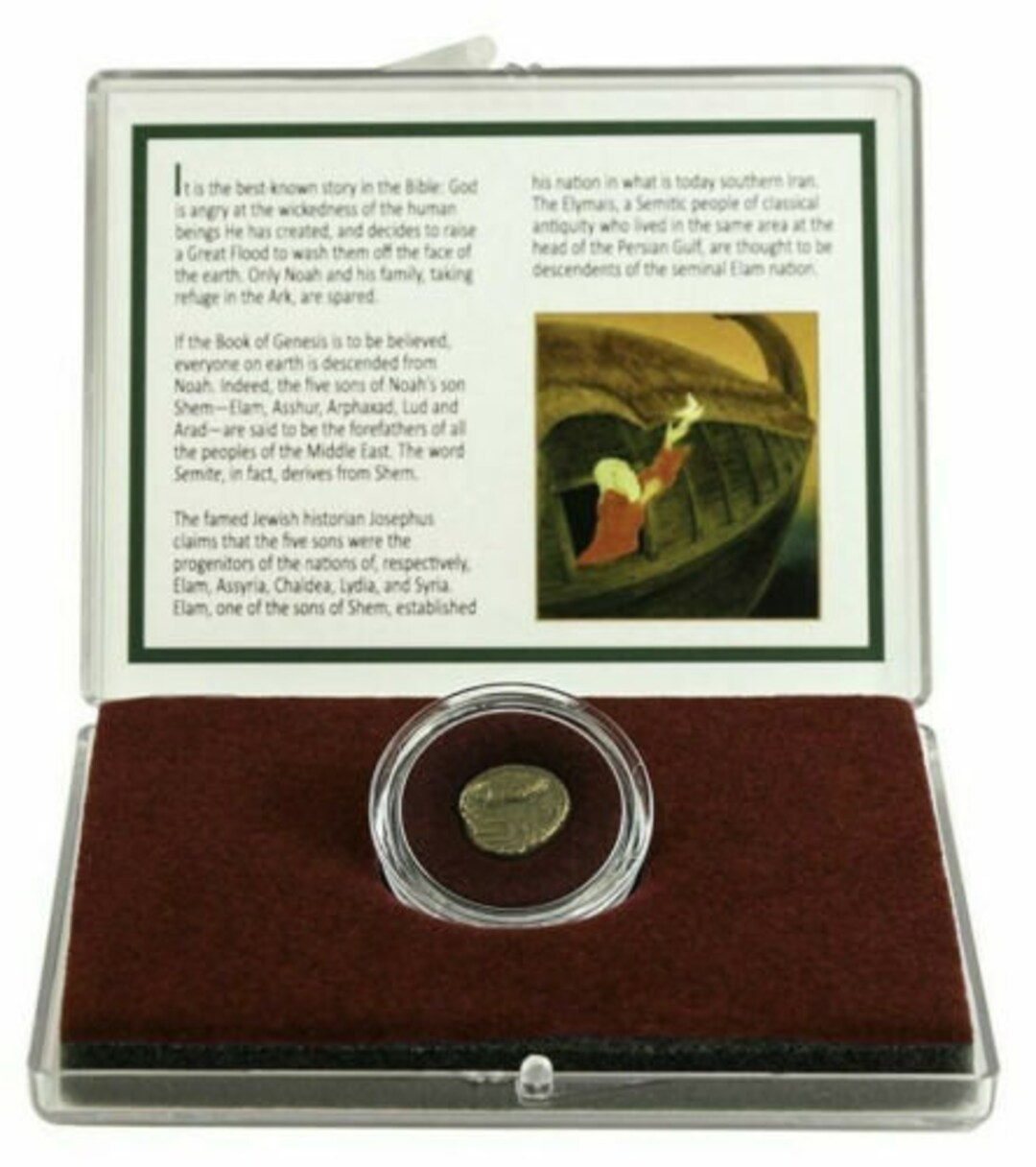 Book of Genesis Coin: Nation of Elam, Son of Shem in Clear Case and COA ...
