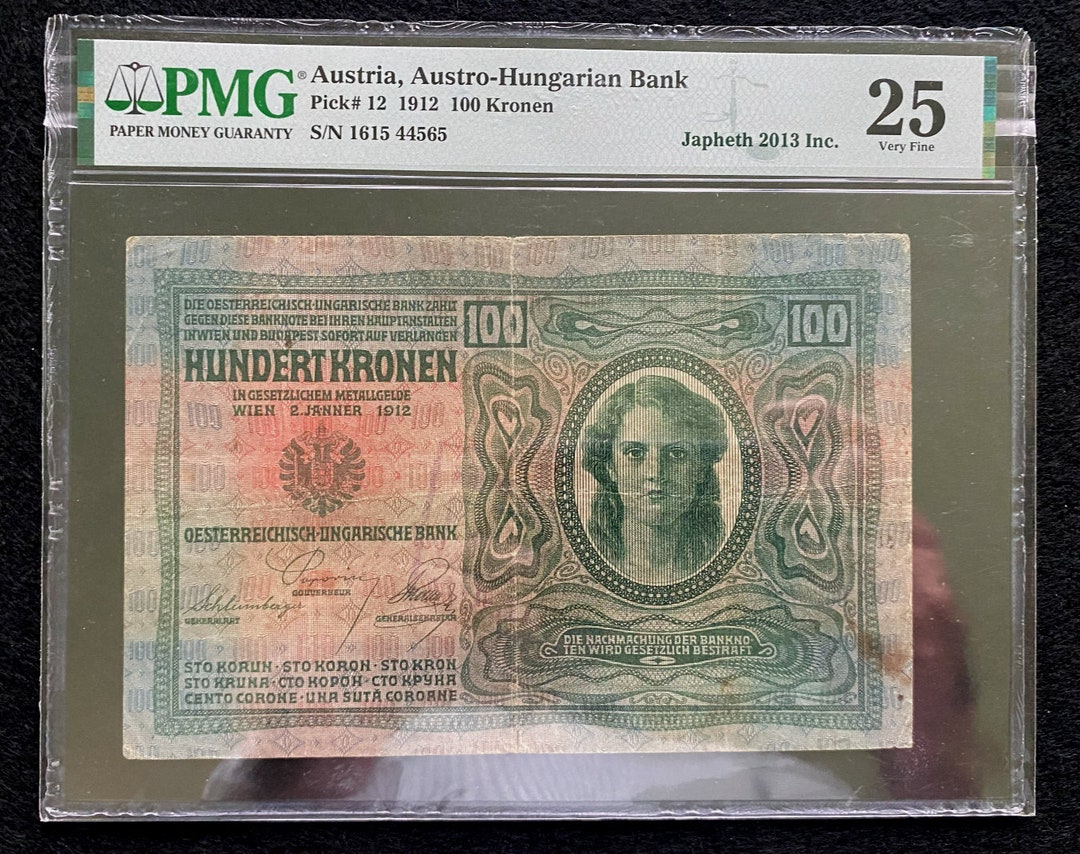Austria Austro Hungarian Bank 100 Kronen 1912 Pick # 12 PMG 25 Very ...