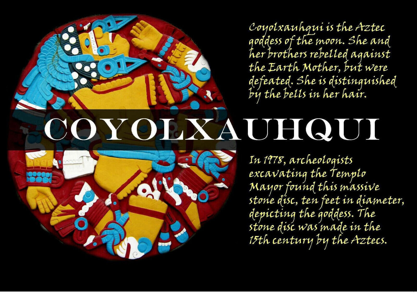 Coyolxauhqui: the Aztec Moon Goddess Coin of Mexico COA and History and ...