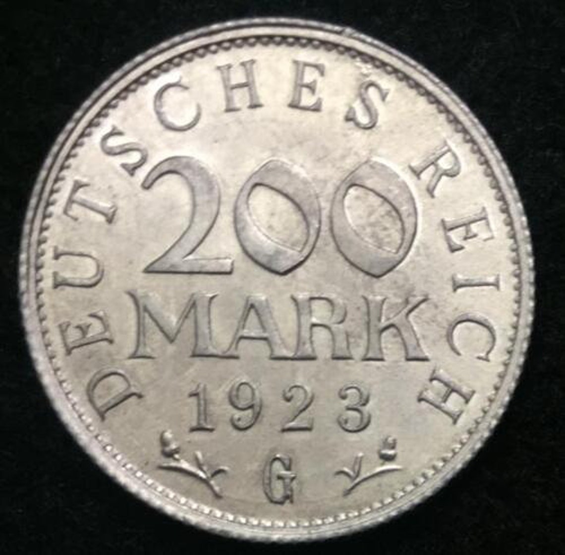 German-200 Mark Coin With BIG EAGLE Year 1920s World Coins - Etsy