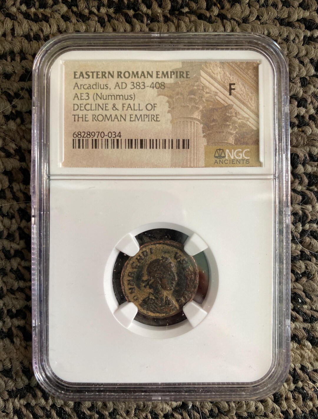 Roman AE3 of Arcadius Ancient Bronze Coin (AD383-408) NGC Fine - Etsy