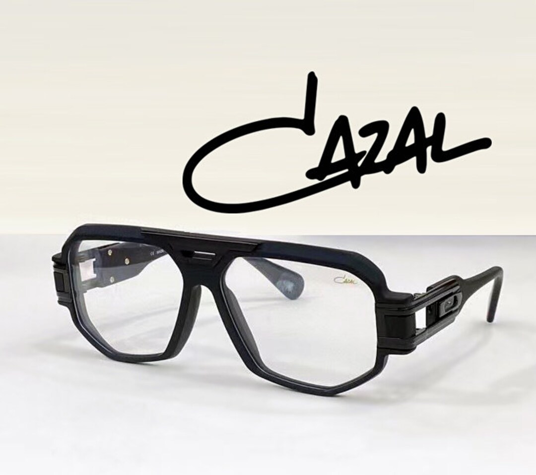 CAZAL Eyeglasses Full Black Frame Clear Lens Vintage Eyewear - Etsy