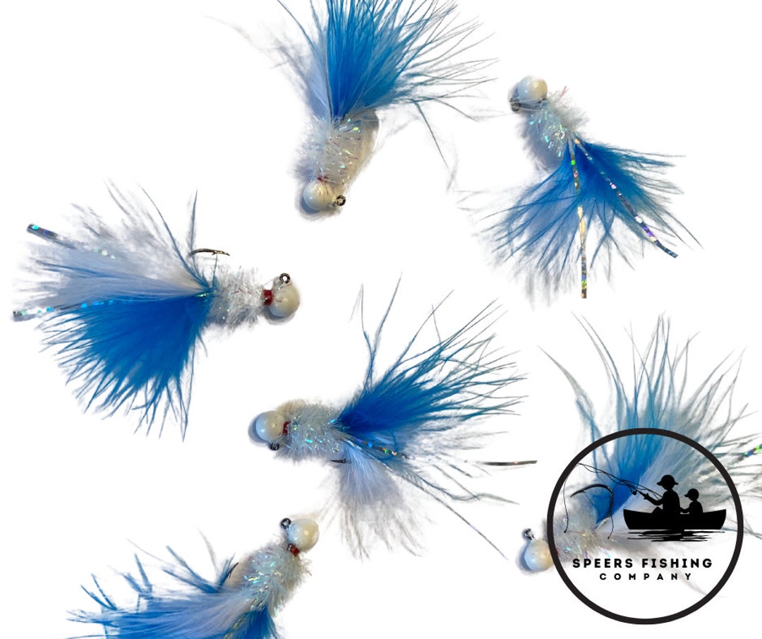 Hand Tied Crappie Jig- Blue Shiner - Etsy