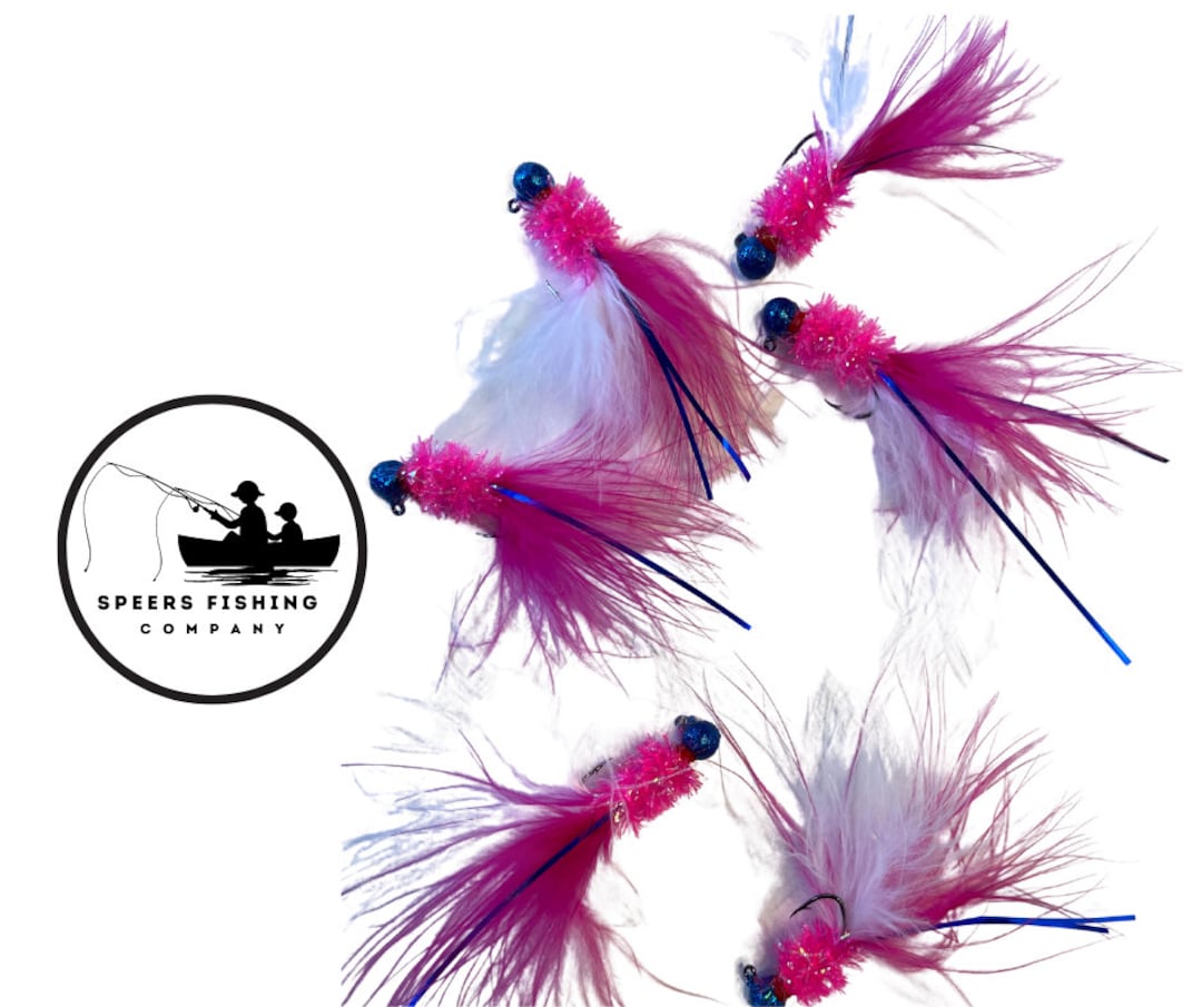 Hand Tied Crappie Jig- Cotton Candy - Etsy