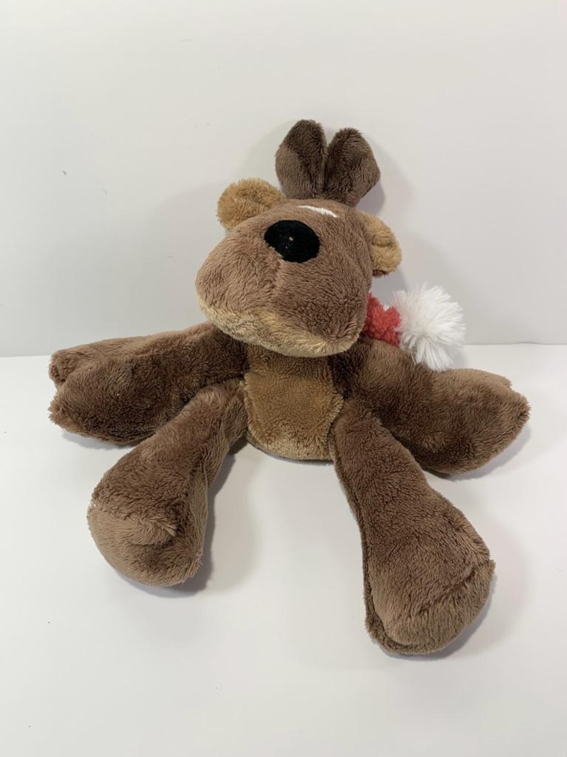 Vintage Hallmark 8" Fuzzy Rodney Reindeer Christmas Bean Plush Decor - Etsy