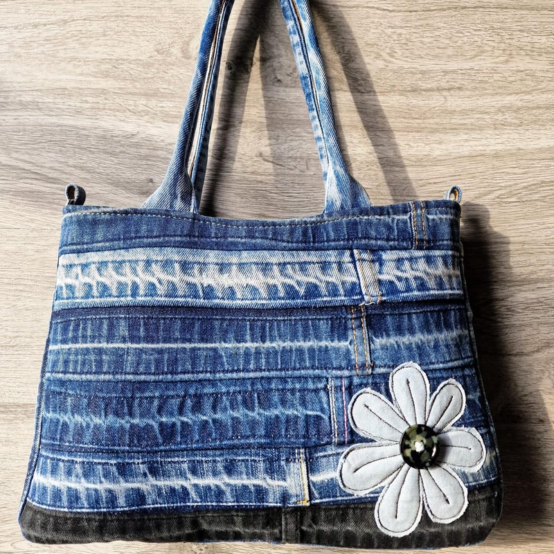 Denim Handbag - Etsy