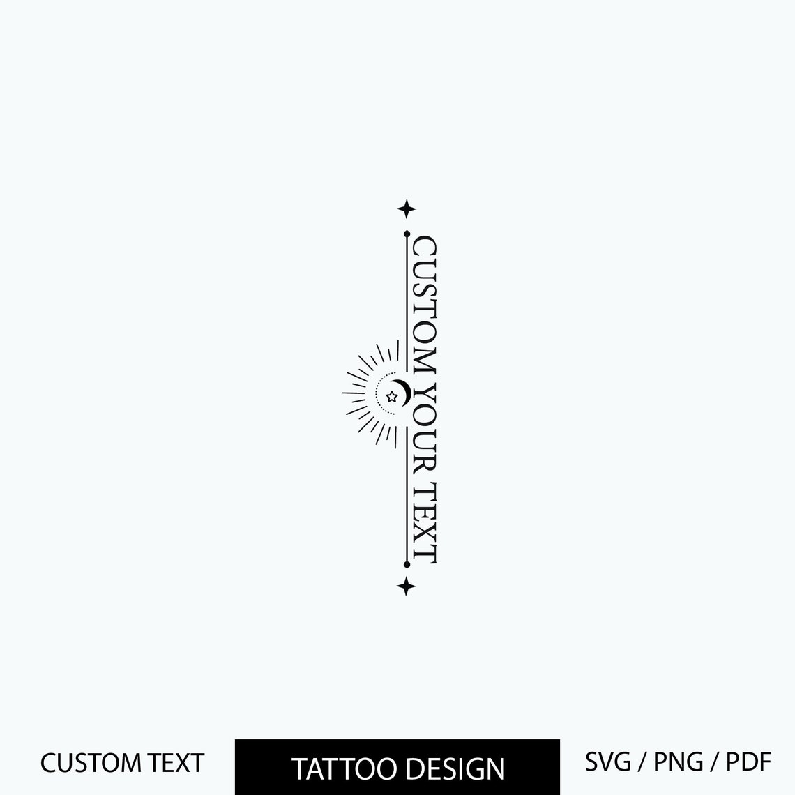 Custom Tattoo With Custom Text / Personalized Minimal Wrist, Hand ...