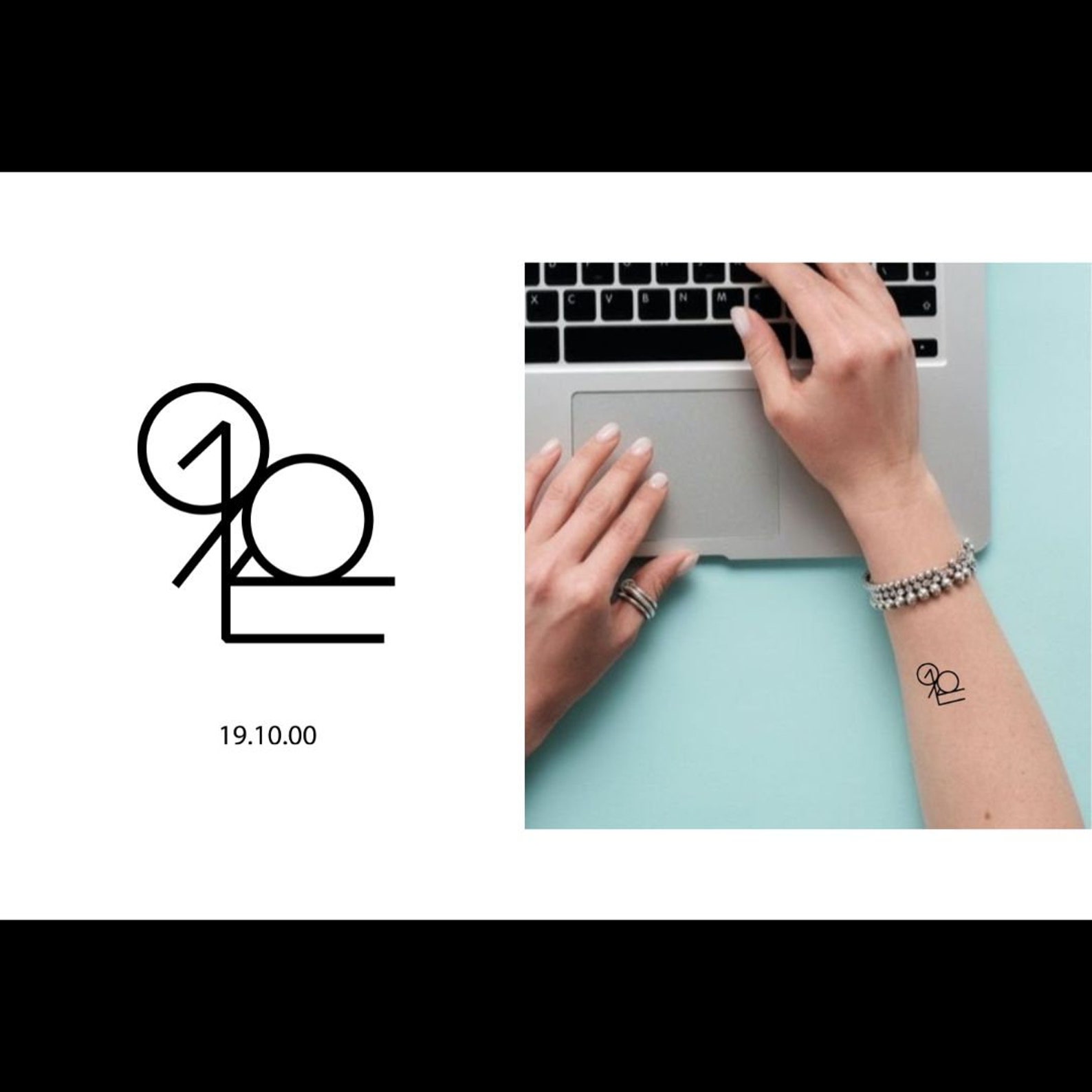 Number Logo, Date and Time Logo, Custom Logo, Personalized Date Tattoo ...