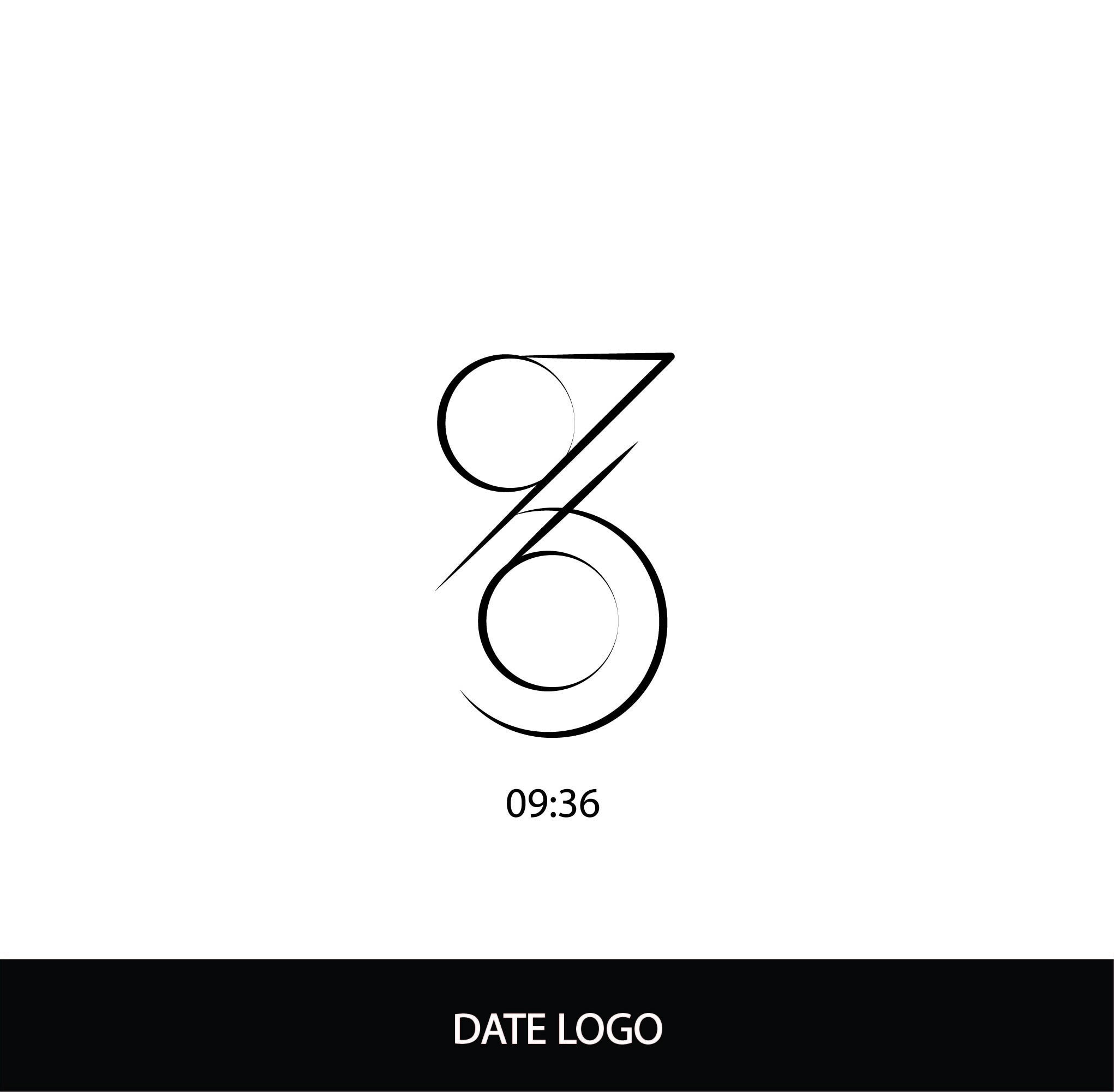 Number Logo, Date and Time Logo, Custom Logo, Personalized Date Tattoo ...