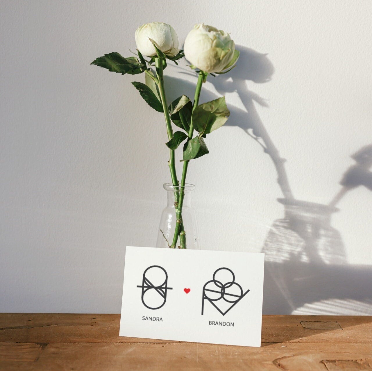 Personalized Tattoo / Letters Logo / Custom Two Names Two Logos ...