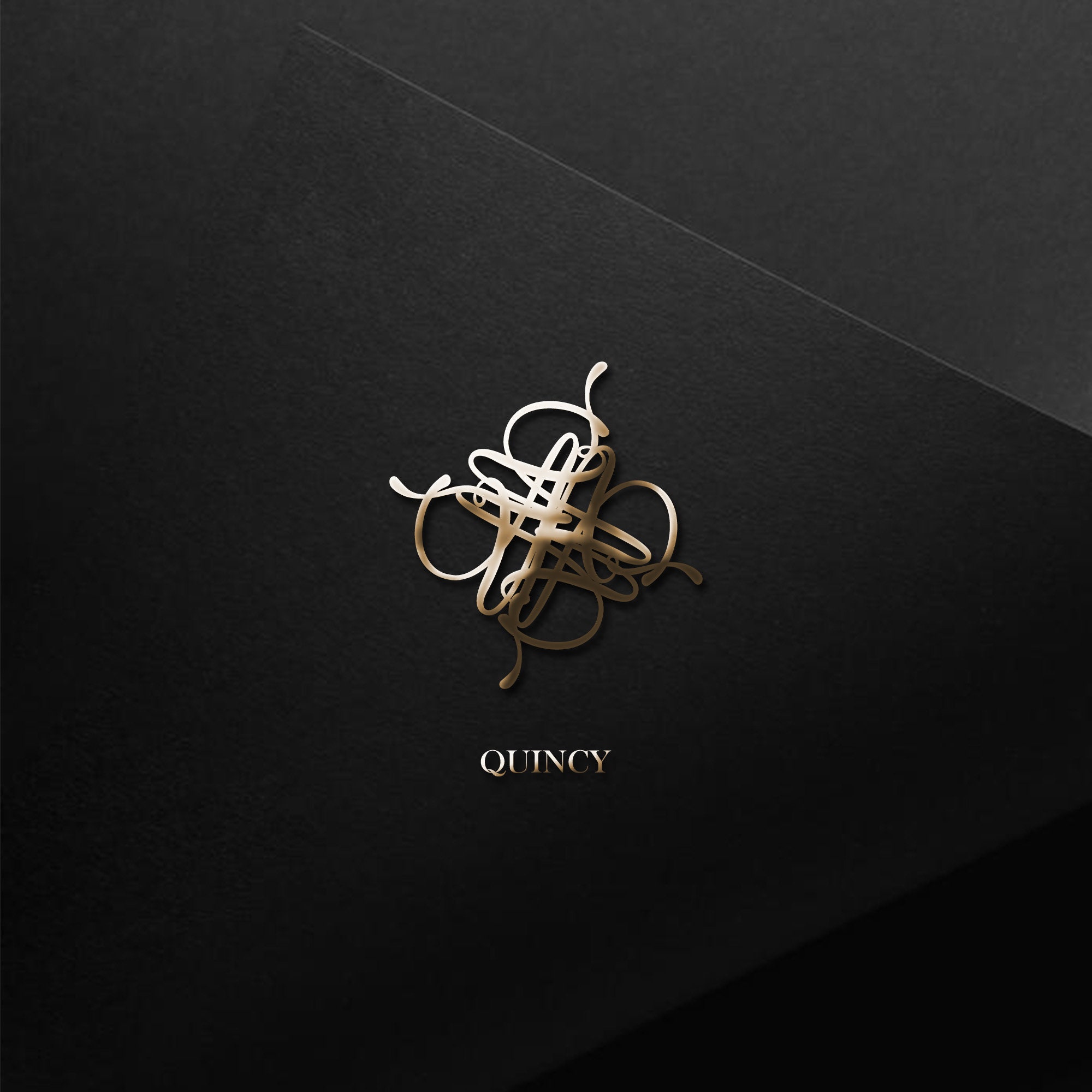 Custom Name Logo Monogram 3D Name Logo Letter Logo Design Gold Emblem ...