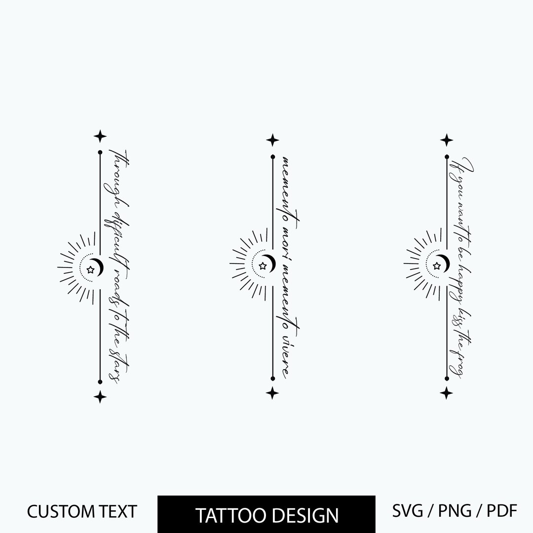 Custom Tattoo With Custom Text / Personalized Minimal Wrist, Hand ...